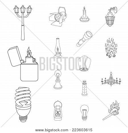 Light Source Outline Vector & Photo (Free Trial) | Bigstock
