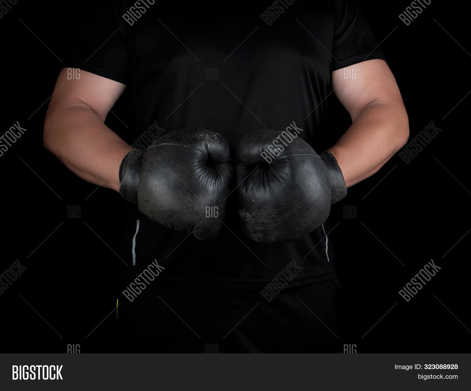 Man Stands Boxing Rack Image & Photo (Free Trial) | Bigstock