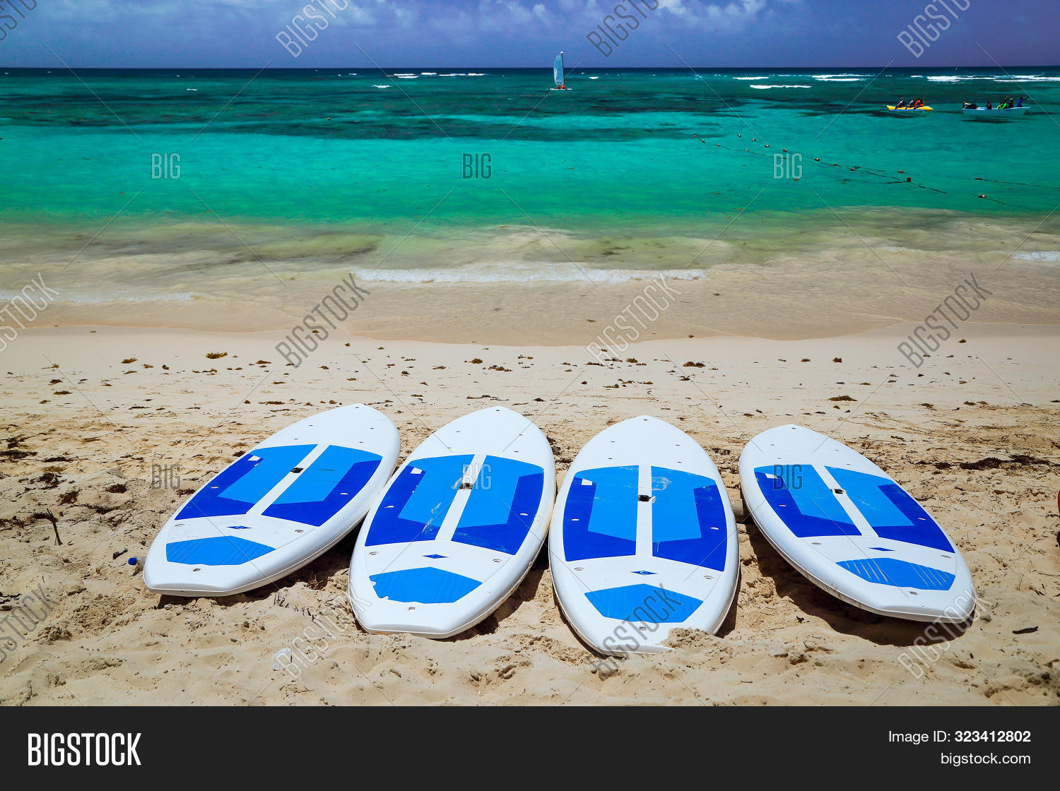 Surfboards On Beach. Image & Photo (Free Trial) | Bigstock