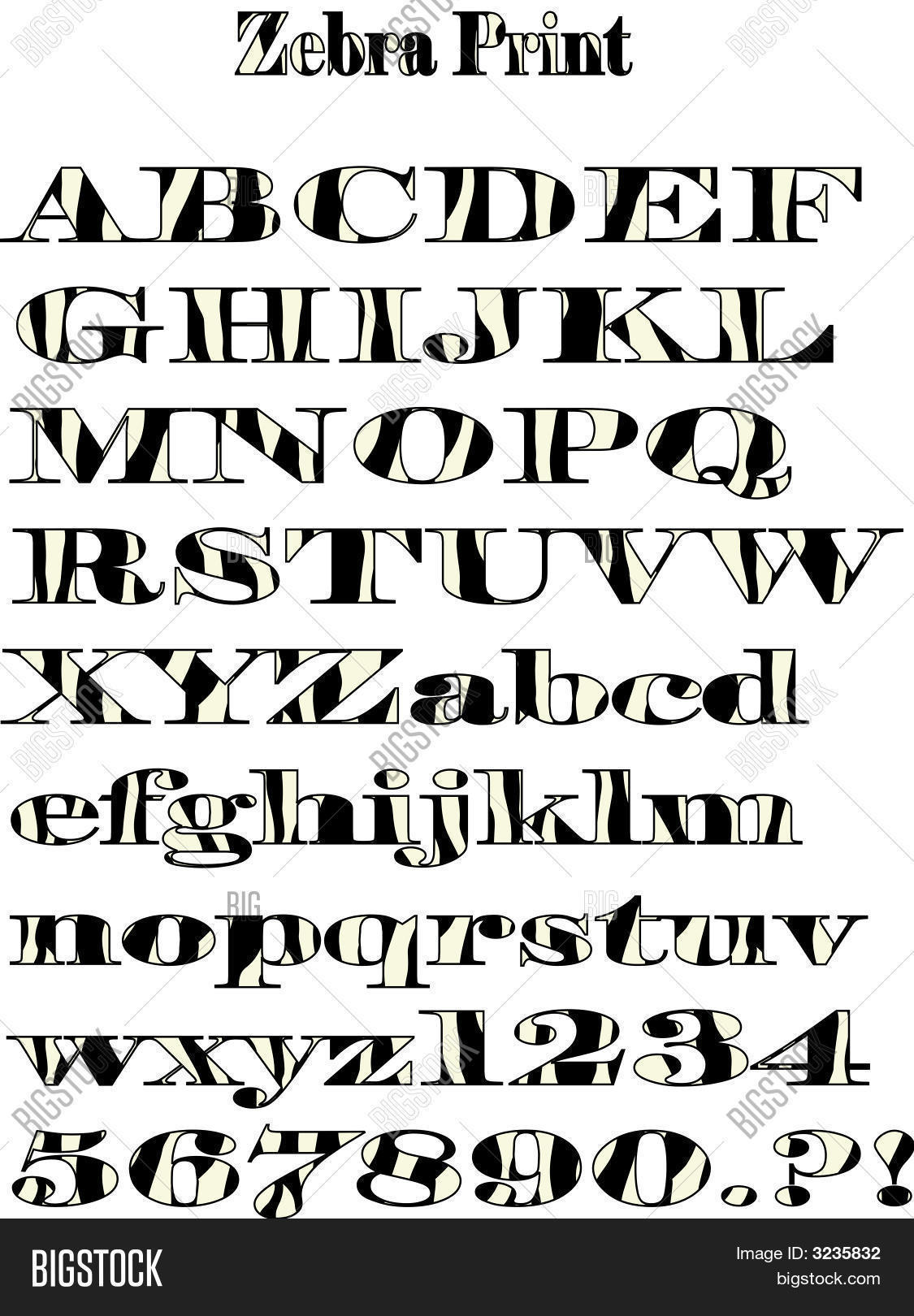 Vector Zebra Pattern Vector & Photo (Free Trial) | Bigstock