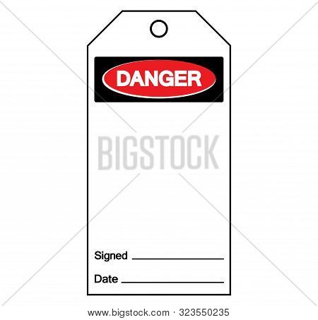 Danger Tag Template Vector & Photo (Free Trial) | Bigstock