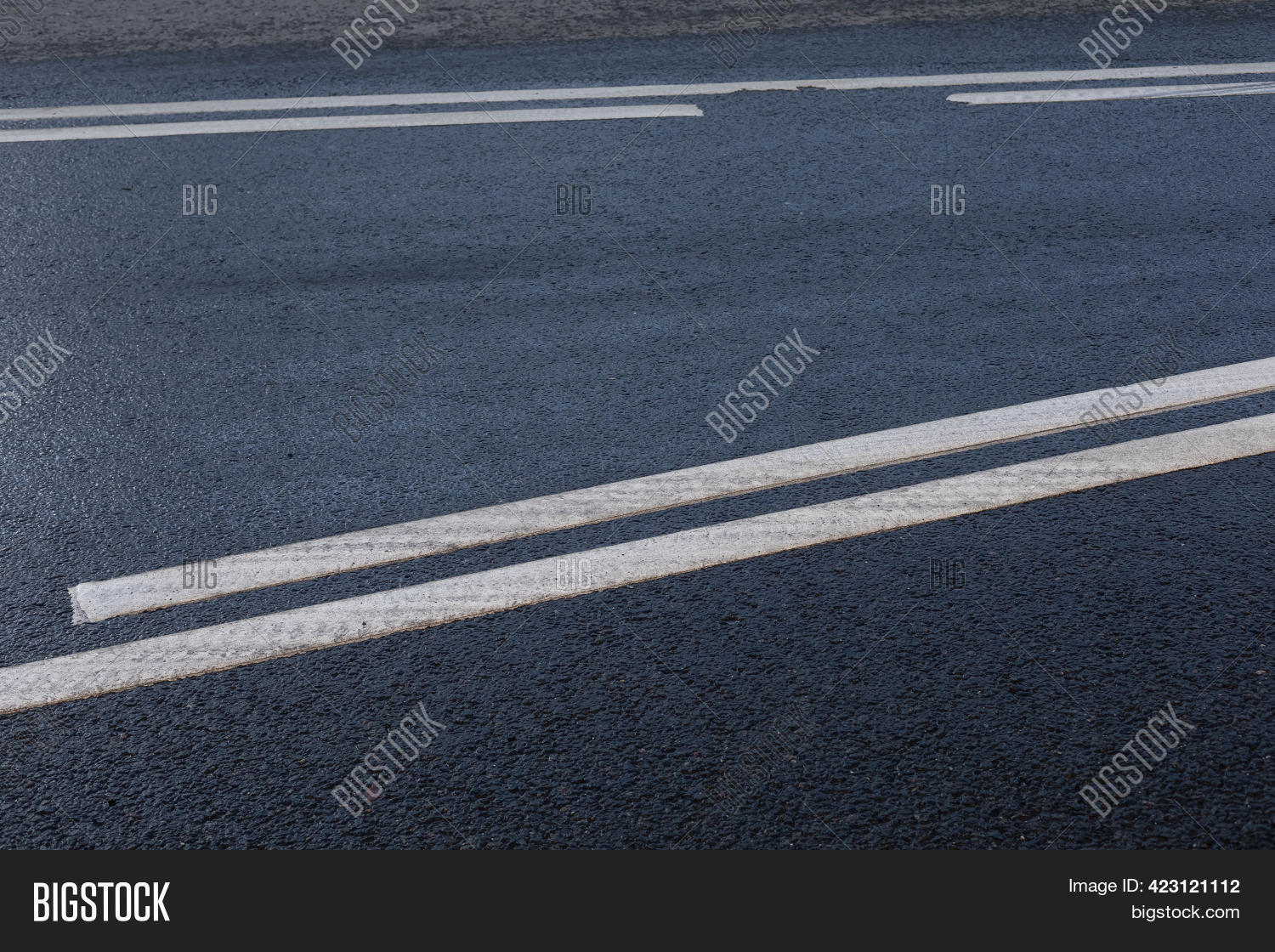 Road Markings On Image & Photo (Free Trial) | Bigstock