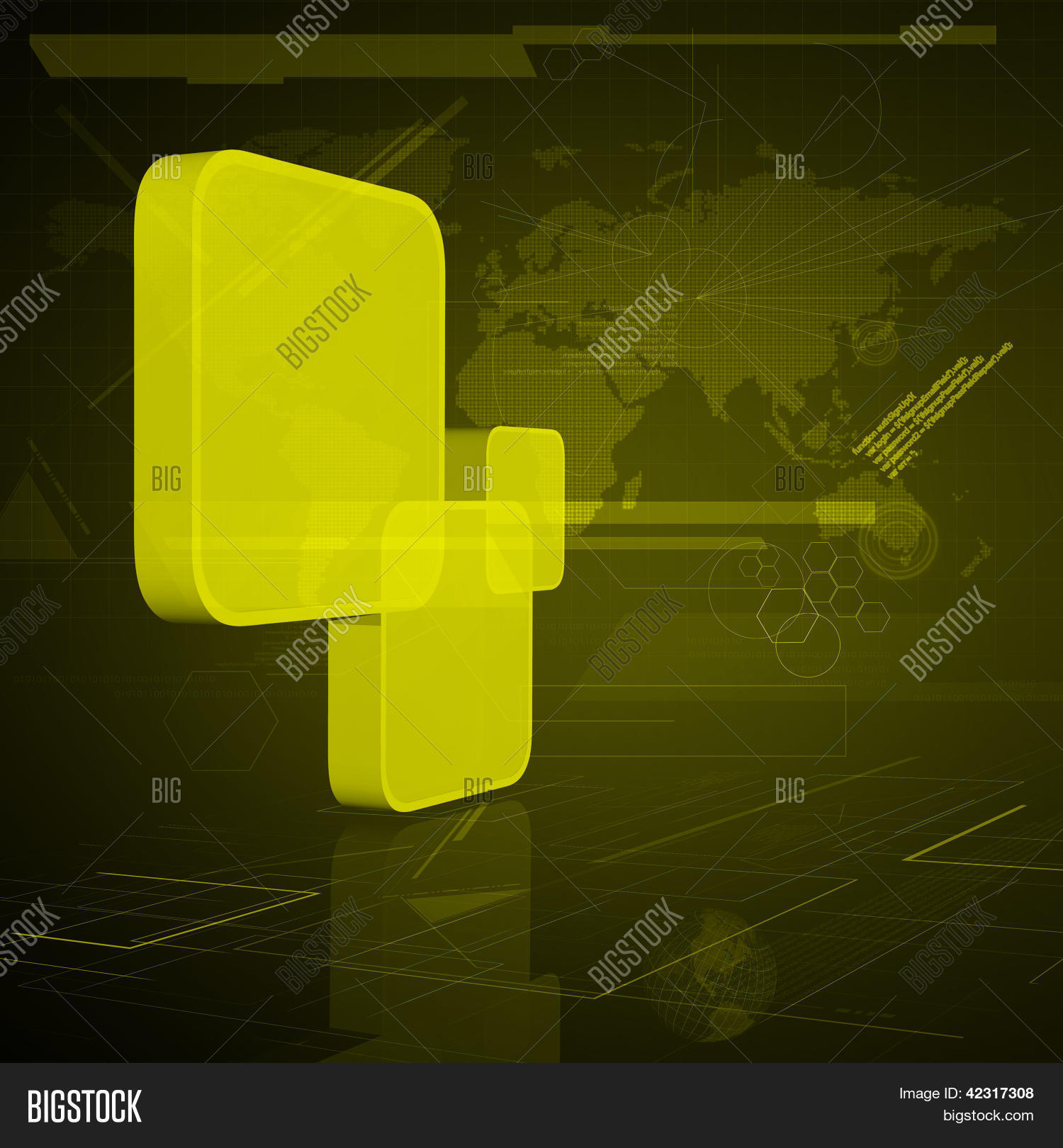 3D Button On Virtual Image & Photo (Free Trial) | Bigstock