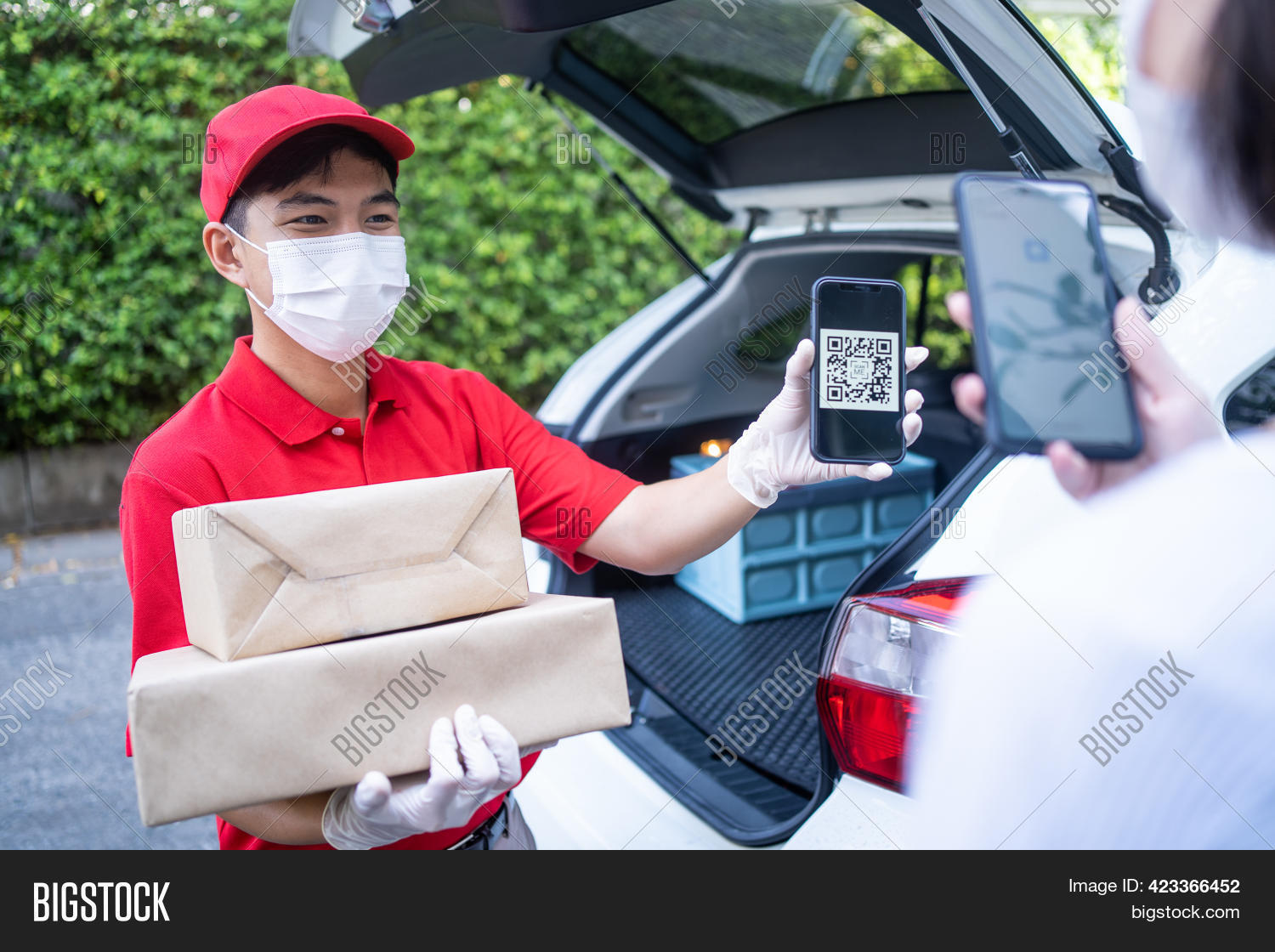 Postman Delivering Image & Photo (Free Trial) | Bigstock