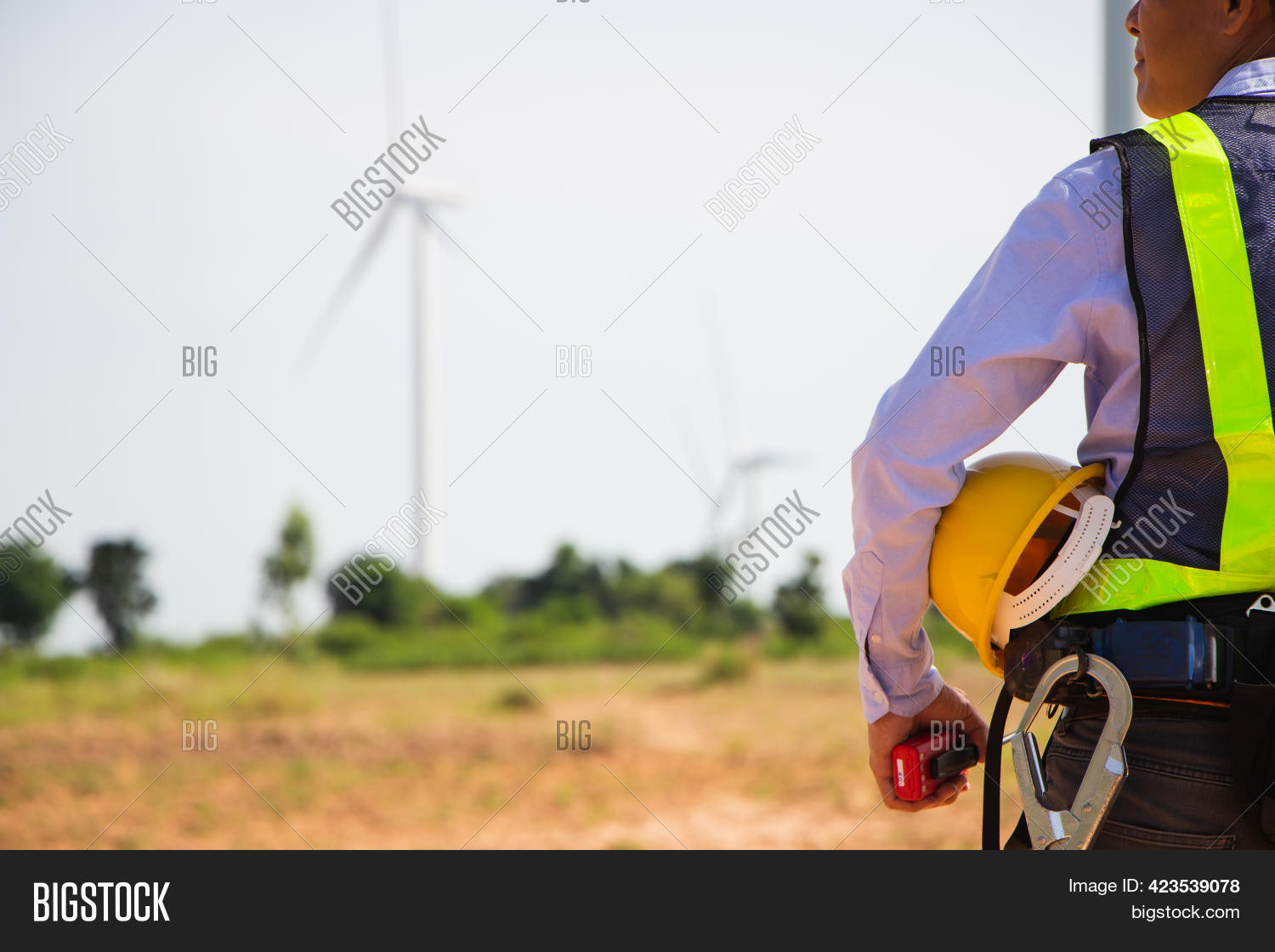 Rear View Man Engineer Image & Photo (Free Trial) | Bigstock