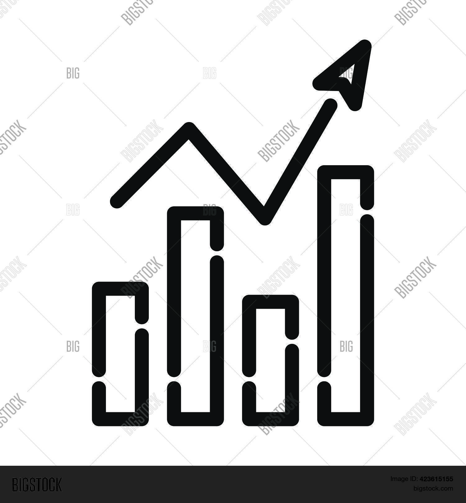 Analytics Chart Icon Vector & Photo (Free Trial) | Bigstock