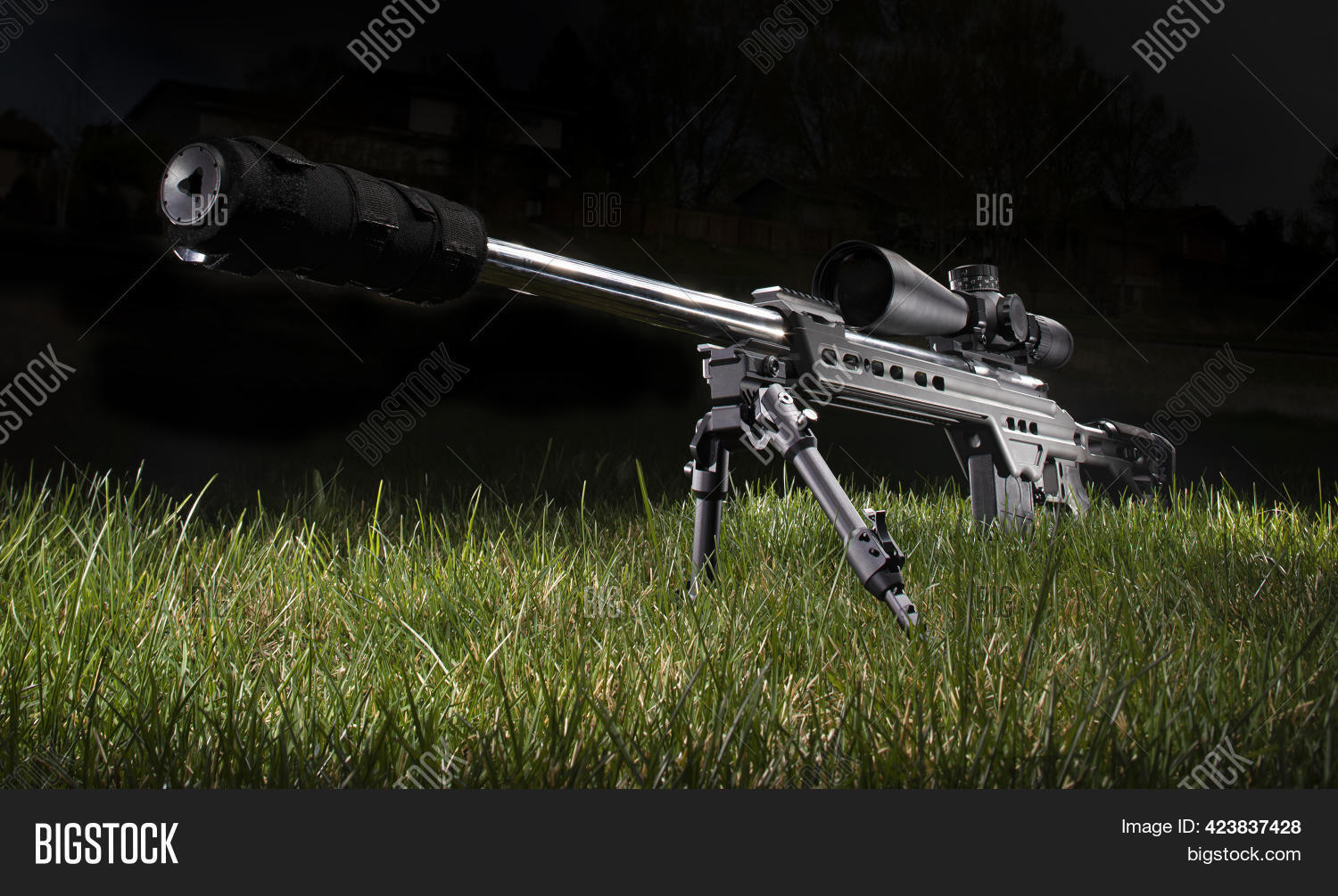 Sniper Rifle Silencer Image & Photo (Free Trial) | Bigstock