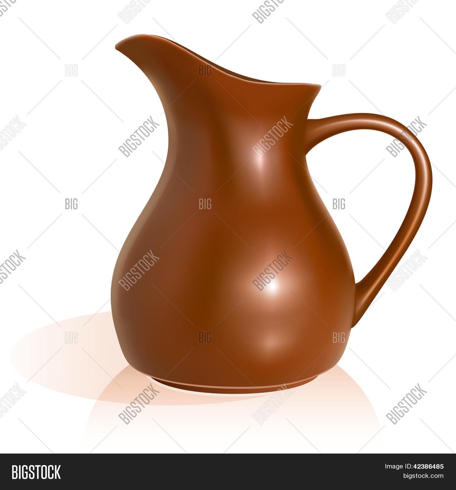 Clay Pitcher. Vector Vector & Photo (Free Trial) | Bigstock