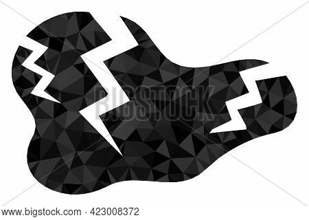 Low-poly Crack Vector & Photo (Free Trial) | Bigstock