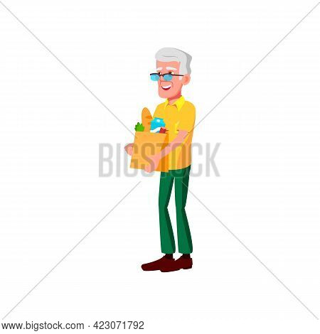 Happy Old Man Food Vector & Photo (Free Trial) | Bigstock