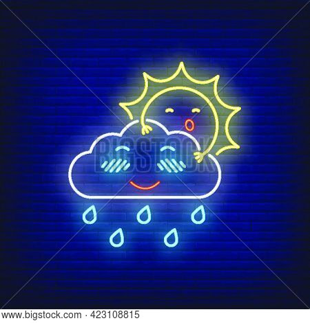 Cartoon Sun Hiding Vector & Photo (Free Trial) | Bigstock