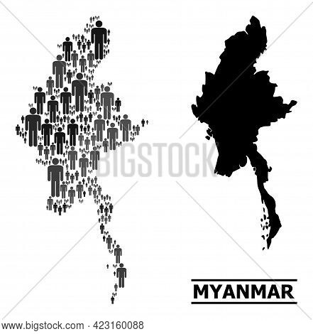 Map Myanmar 矢量图和照片（免费试用） | Bigstock