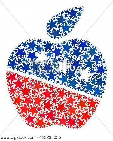 Apple Collage Stars Vector & Photo (Free Trial) | Bigstock