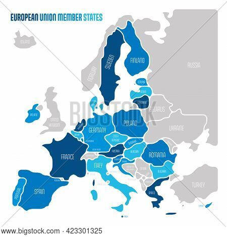 Simplified Map Eu, Vector & Photo (Free Trial) | Bigstock