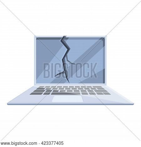 Screen Broken Laptop Vector & Photo (Free Trial) | Bigstock