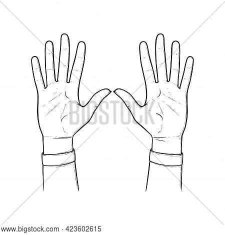 Stop Sign Two Hands Vector & Photo (Free Trial) | Bigstock