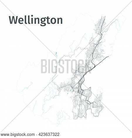 Wellington Map. Vector & Photo (Free Trial) | Bigstock
