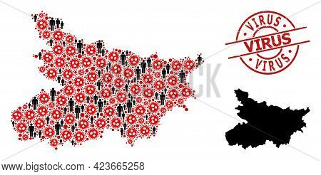 Collage Map Bihar Vector & Photo (Free Trial) | Bigstock
