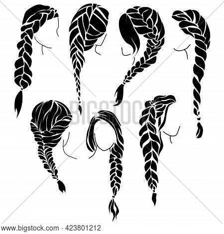 Set Braids Vector & Photo (Free Trial) | Bigstock