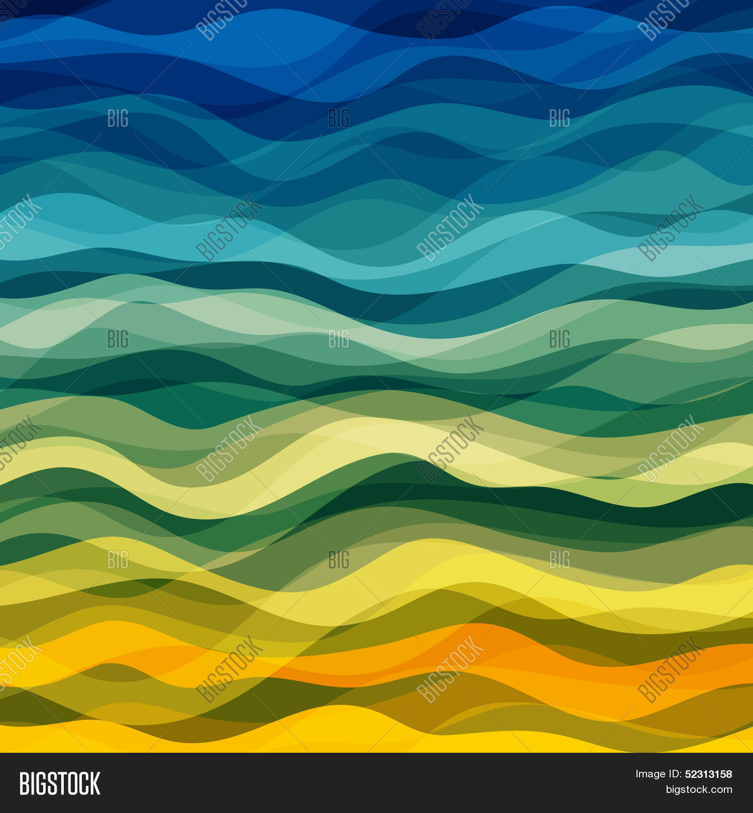 Abstract Wavy Vector & Photo (Free Trial) | Bigstock