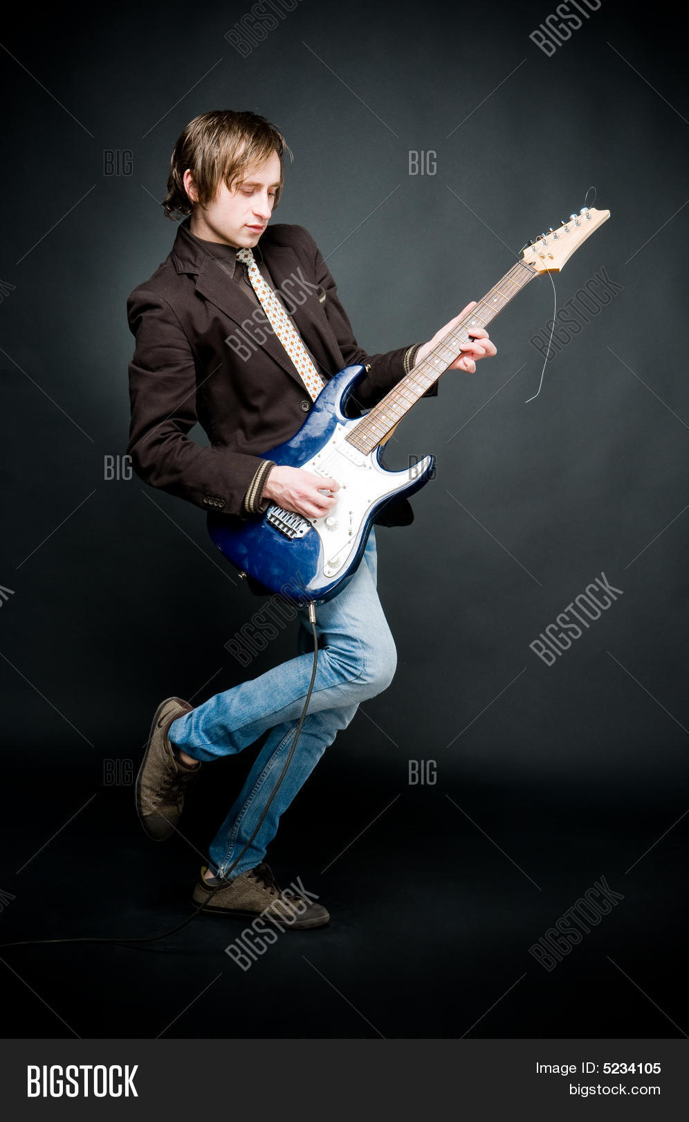 Man Electro Guitar Image & Photo (Free Trial) | Bigstock