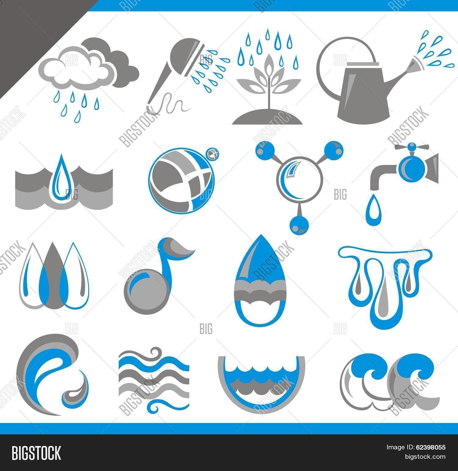Water Symbols Vector & Photo (Free Trial) | Bigstock