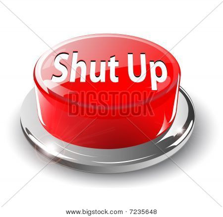 Shut Button, 3d Red Vector & Photo (Free Trial) | Bigstock
