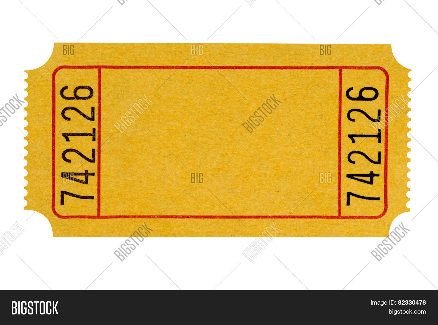 Blank Yellow Ticket Image & Photo (Free Trial) | Bigstock