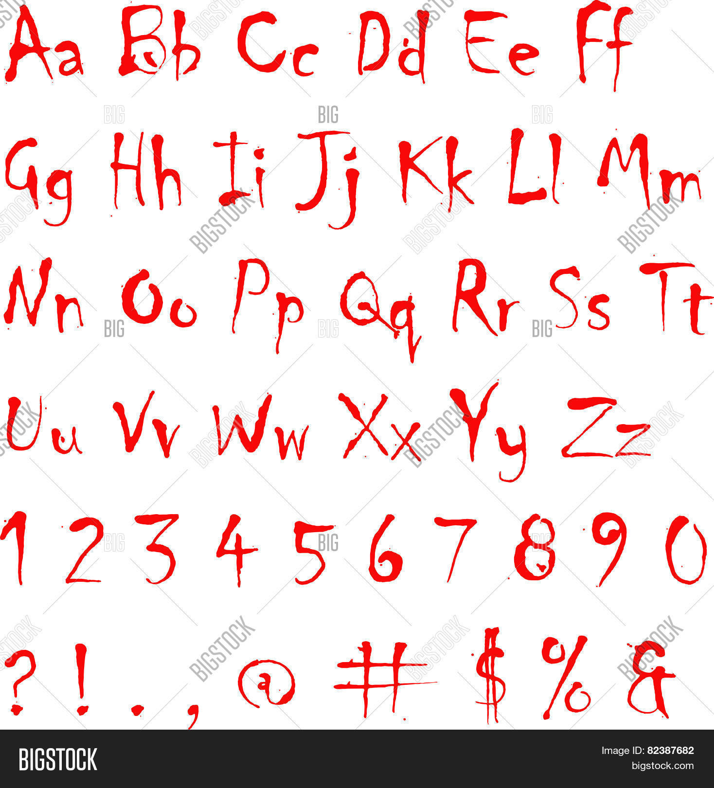 Scribbled Blood Vector & Photo (Free Trial) | Bigstock