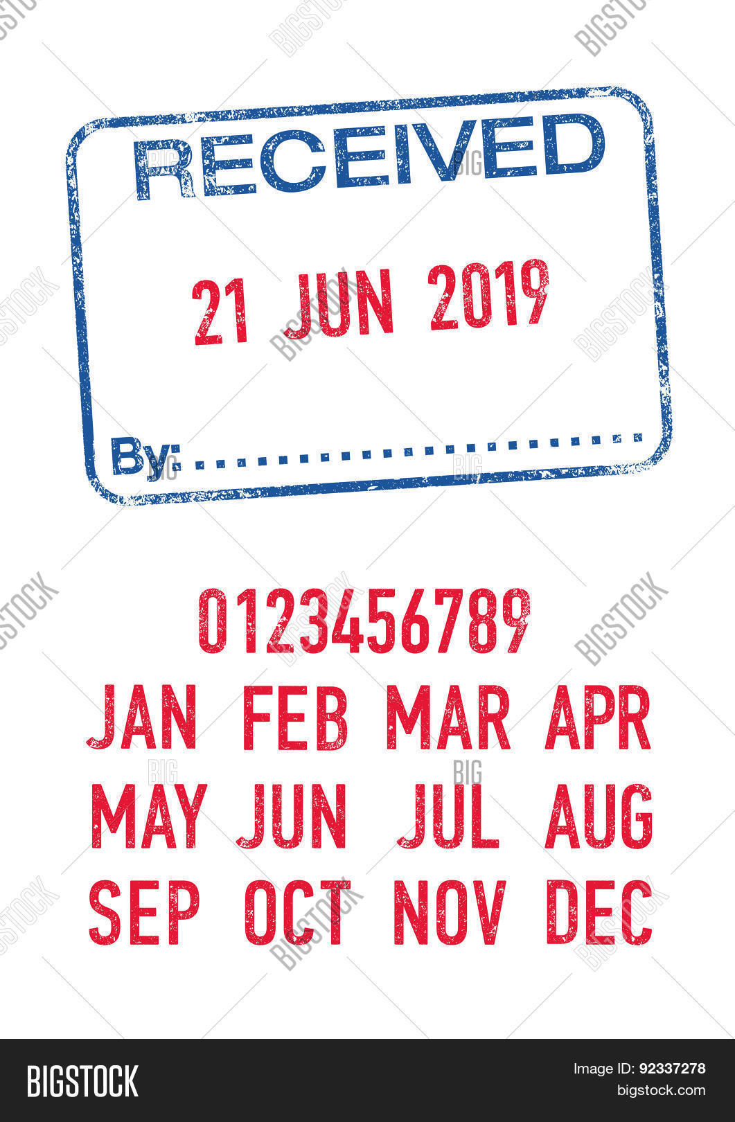 Received Stamp Vector & Photo (Free Trial) | Bigstock