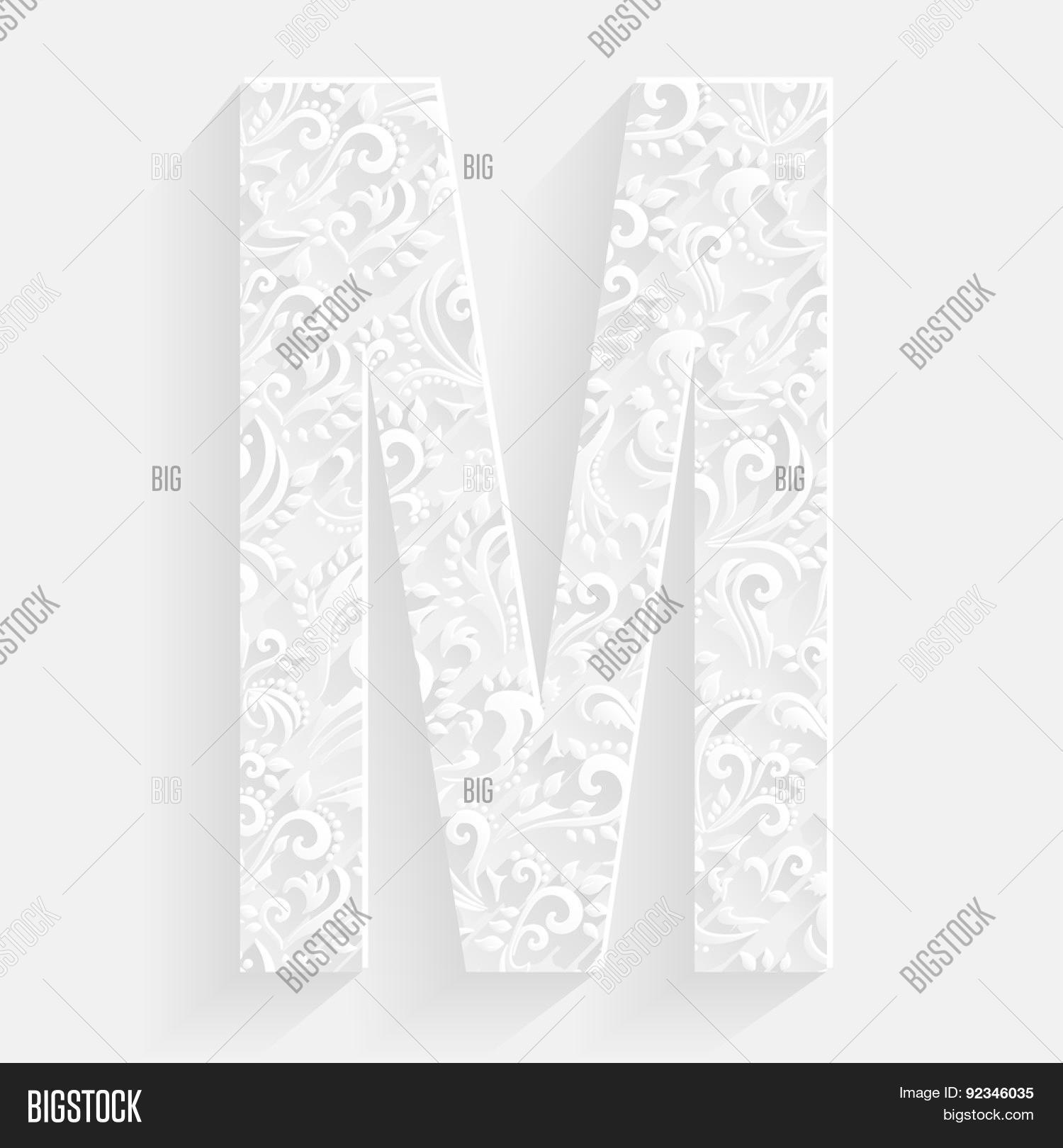 Letter M. Vector Vector & Photo (Free Trial) | Bigstock