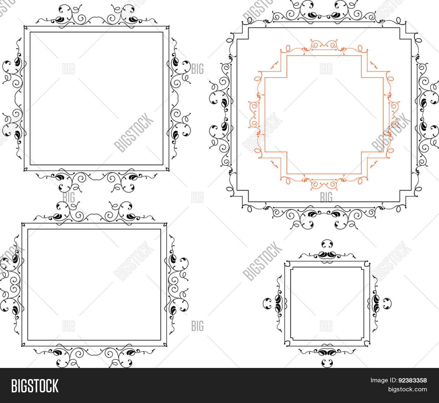 Frame Border Design Vector & Photo (Free Trial) | Bigstock