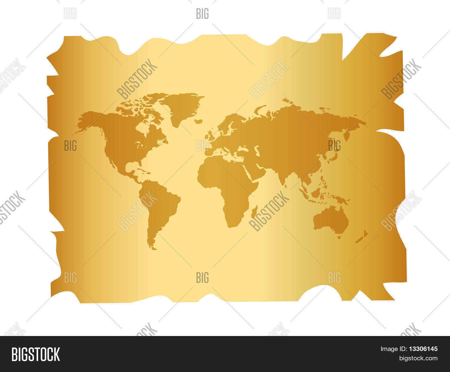 Old Torn Paper World Vector & Photo (Free Trial) | Bigstock