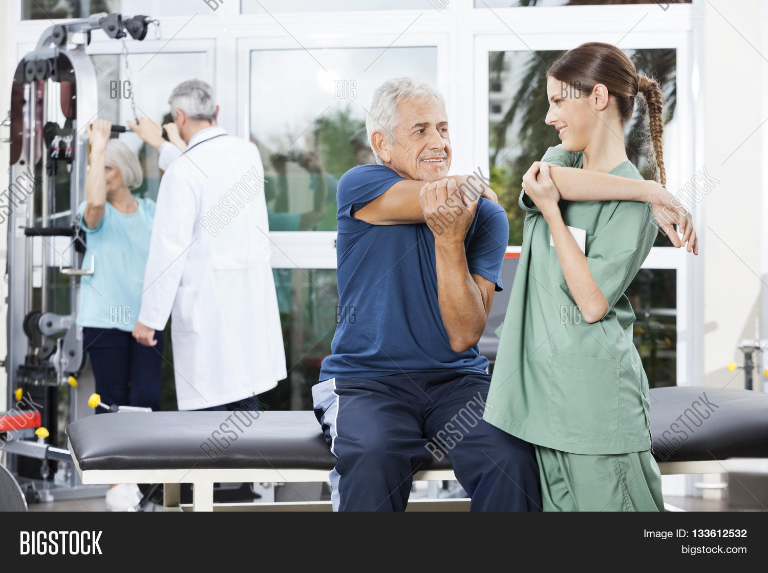 Nurse Guiding Senior Image & Photo (Free Trial) | Bigstock