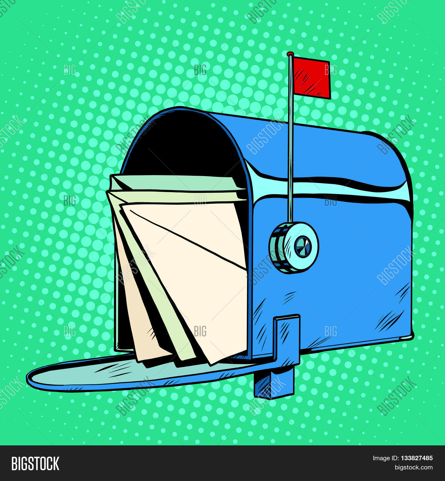 Retro Letter Box Vector & Photo (Free Trial) | Bigstock