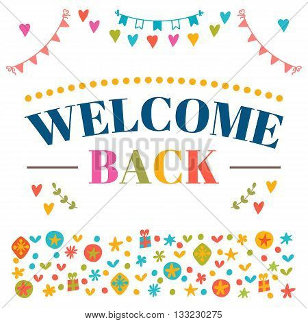 Welcome Back Text Vector & Photo (Free Trial) | Bigstock