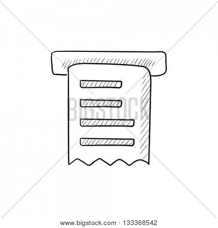 Receipt Vector Sketch Vector & Photo (Free Trial) | Bigstock