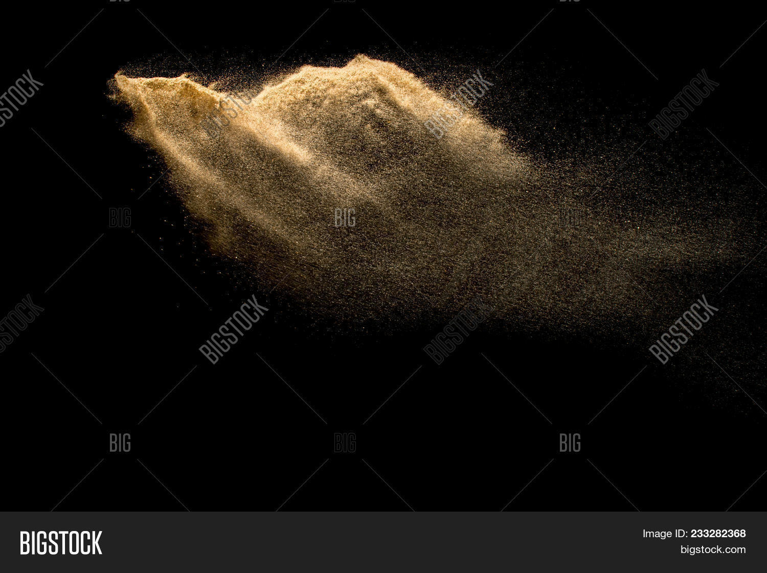 Golden Sand Explosion Image & Photo (Free Trial) | Bigstock