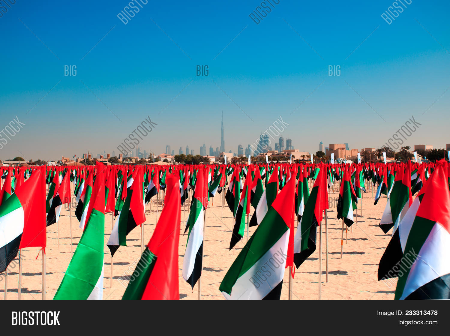 Uae Flags On Dubai Image & Photo (Free Trial) | Bigstock