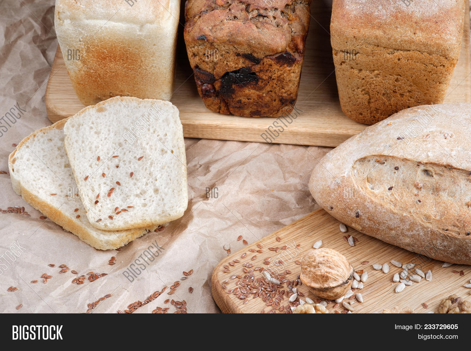 Different Kinds Bread Image & Photo (Free Trial) | Bigstock