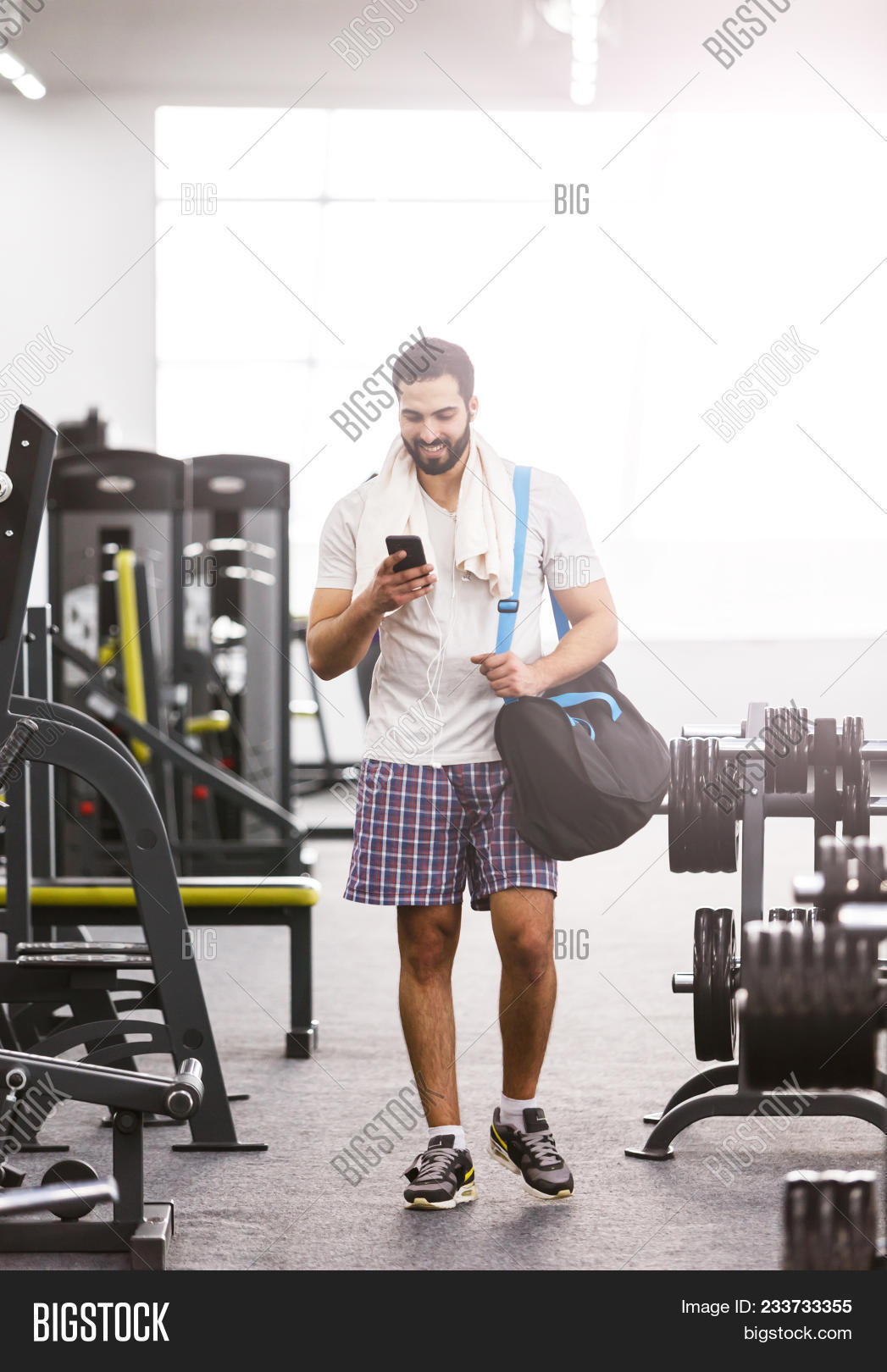 Muscular Man Walking Image & Photo (Free Trial) | Bigstock
