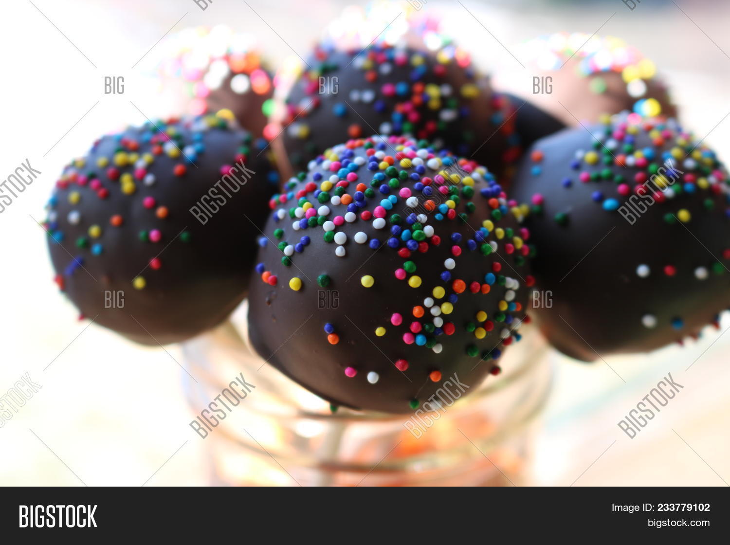 Chocolate Cake With Rainbow Sprinkles