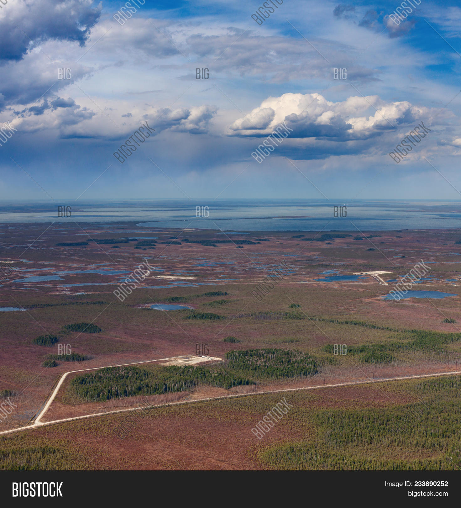 Aerial View Oilfield Image & Photo (Free Trial) | Bigstock
