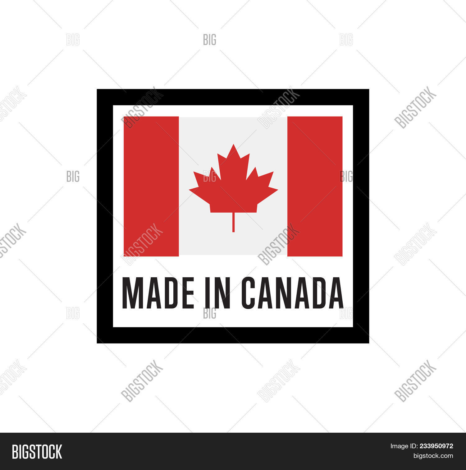 Made Canada Label Image & Photo (Free Trial) | Bigstock