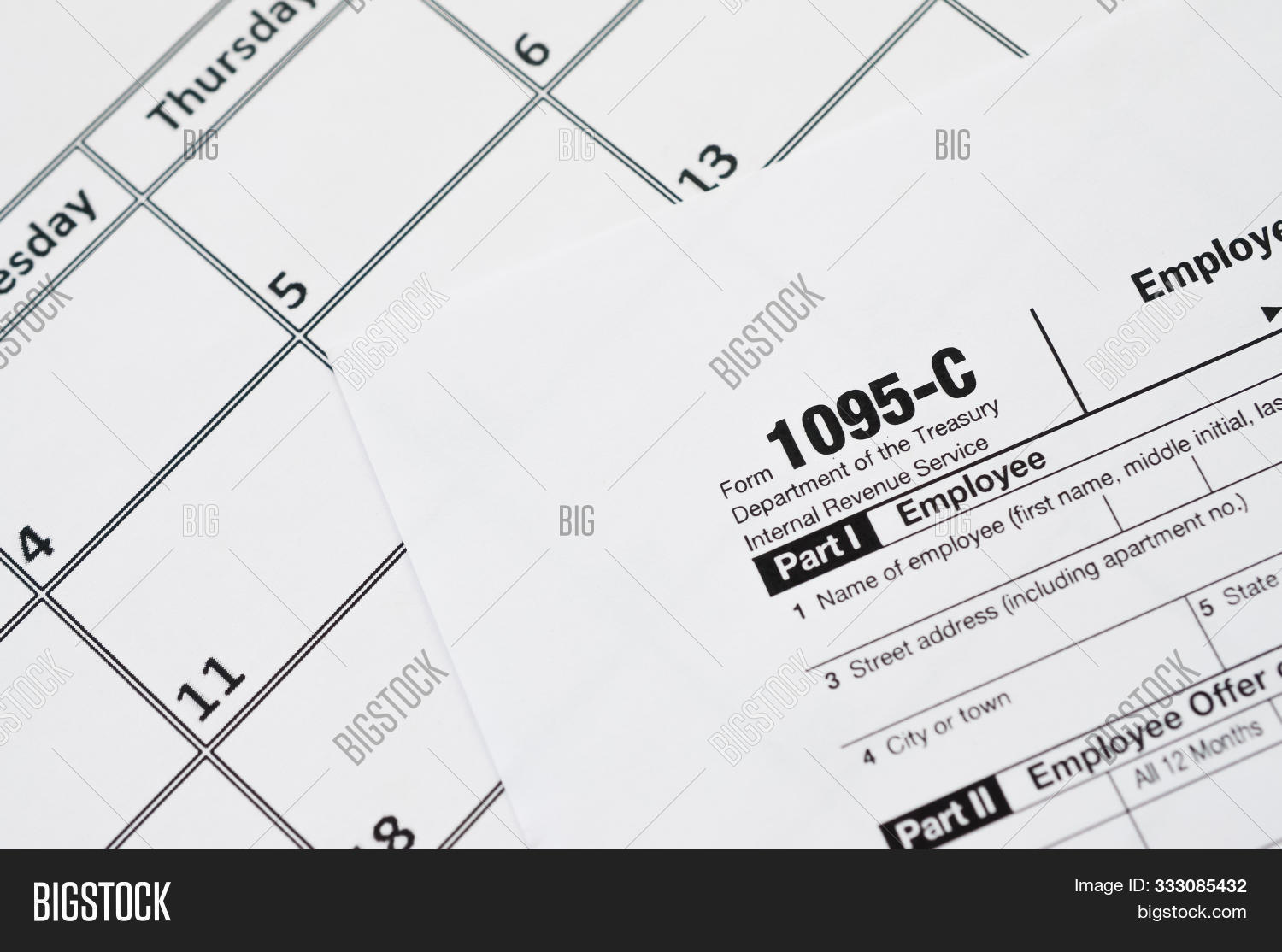 Irs Form 1095-c Image & Photo (Free Trial) | Bigstock