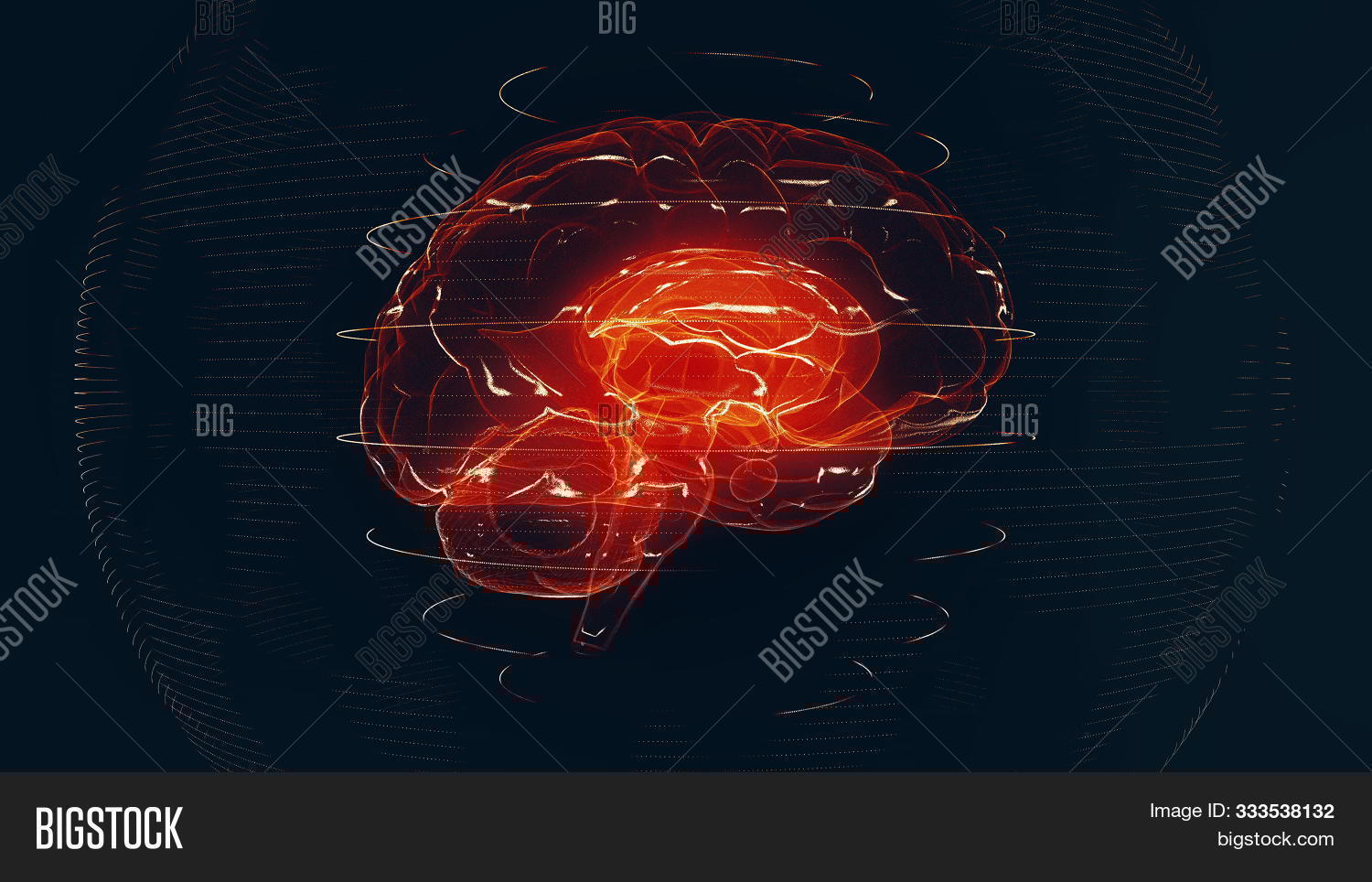 Futuristic Red Digital Image & Photo (Free Trial) | Bigstock