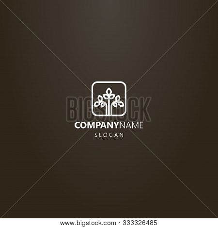 White Logo On Black Vector & Photo (Free Trial) | Bigstock