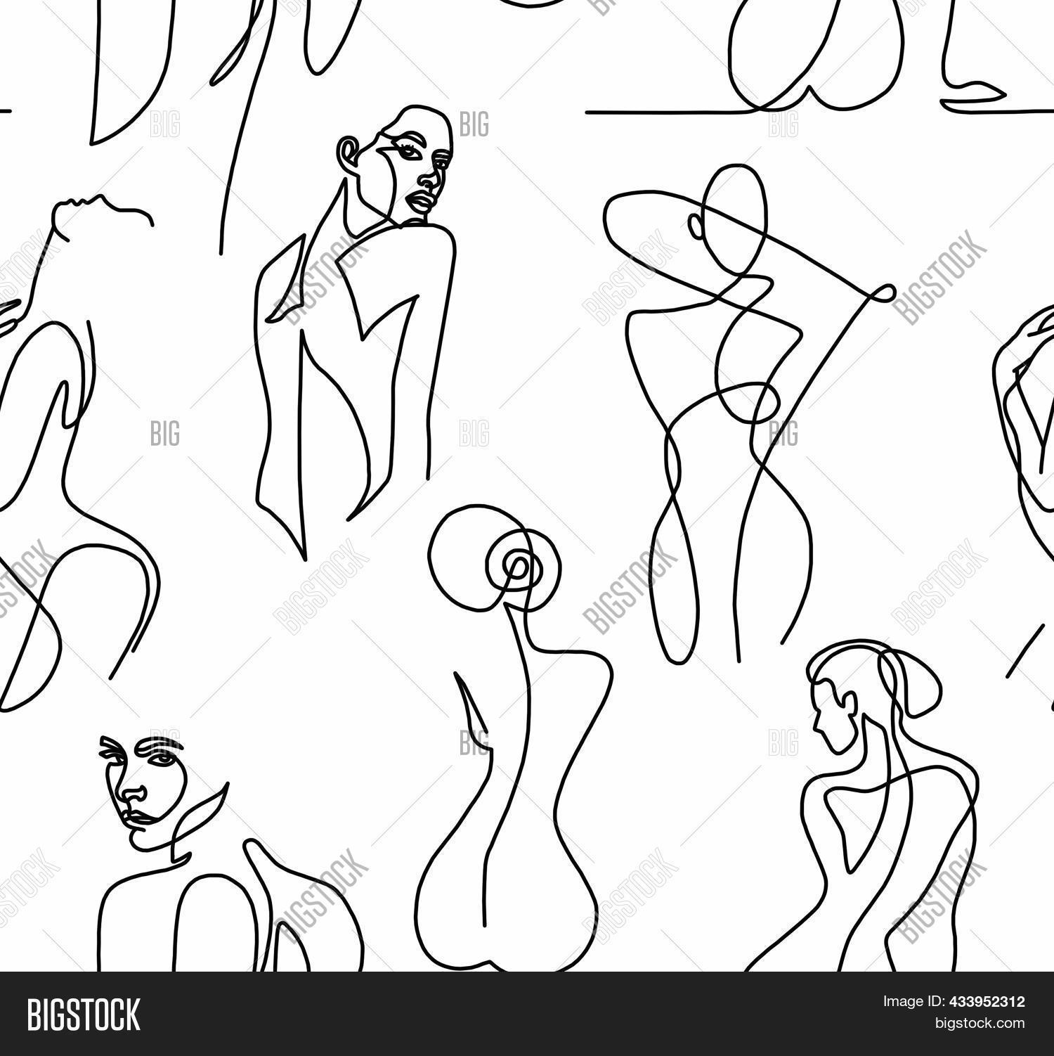 Abstract Drawing Women Image & Photo (Free Trial) | Bigstock