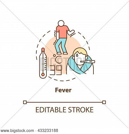 Fever Concept Icon. Vector & Photo (Free Trial) | Bigstock