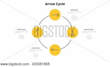 Cyclic Diagram 4 Vector & Photo (Free Trial) | Bigstock